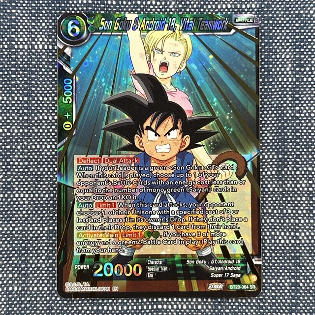 SON GOKU & Android 18 Vital Teamwork BT20-064 SR Foil Power Absorbed DBS EUR 3,01 - PicClick FR