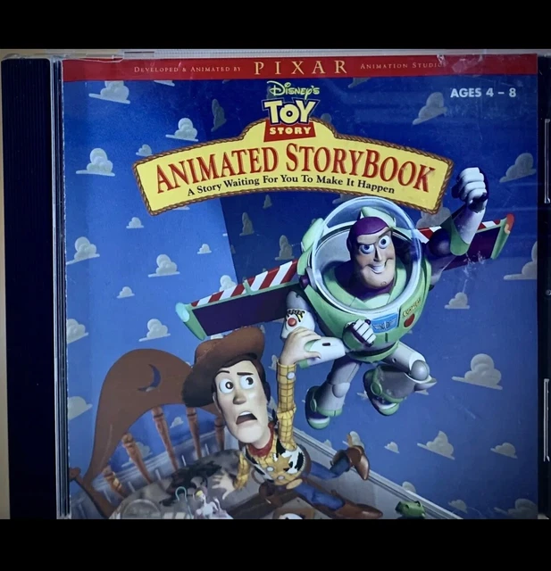 DISNEY'S TOY STORY Animated StoryBook (Windows/Mac, 1996) PIXAR CD-ROM ...