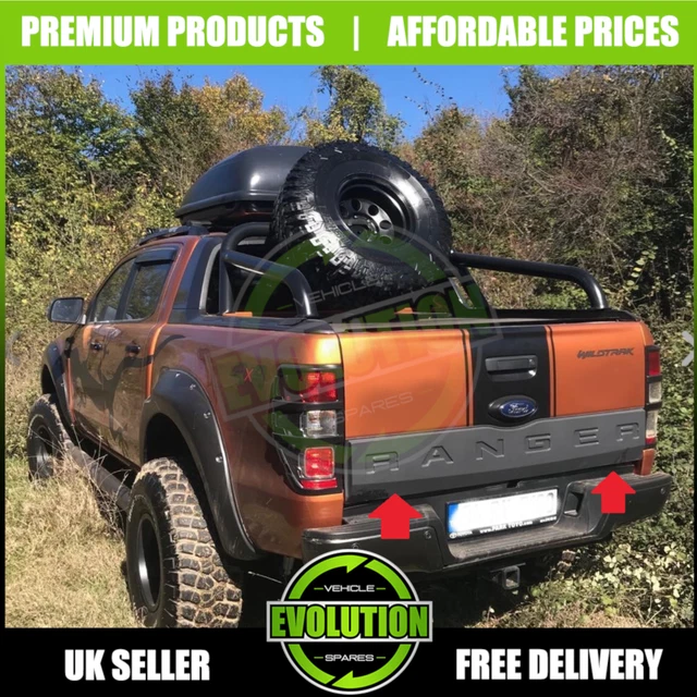 TAILGATE COVER NUDGE cladding Boot Trim Body kit TO FIT Ford Ranger ...
