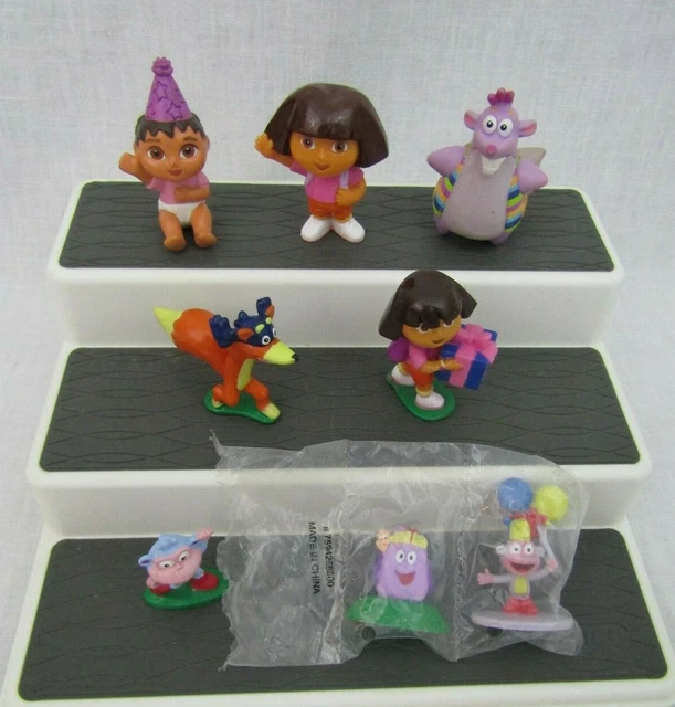 DORA THE EXPLORER Cake Toppers Figures Boots Backpack Chico Swiper Baby ...