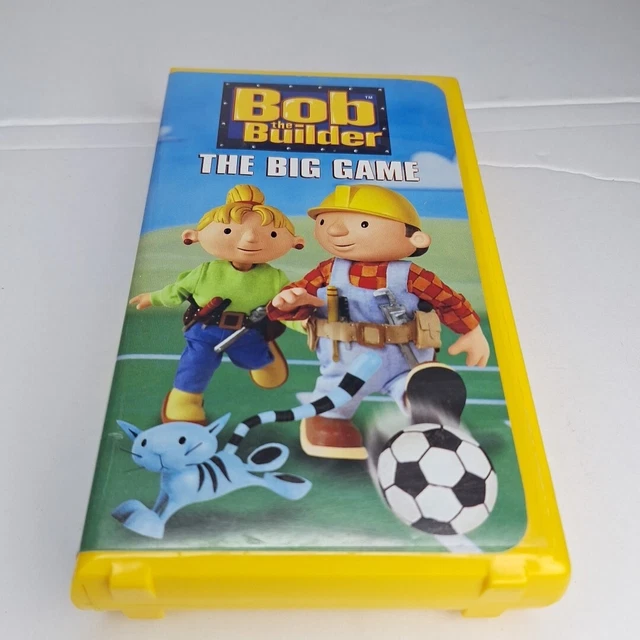 BOB THE BUILDER - The Big Game VHS 2002 Small Clamshell Yellow Tape ...