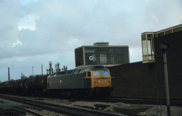 35MM SLIDE BRITISH Railway Br Diesel Class 47 - 47091 At Port Talbot 7 ...
