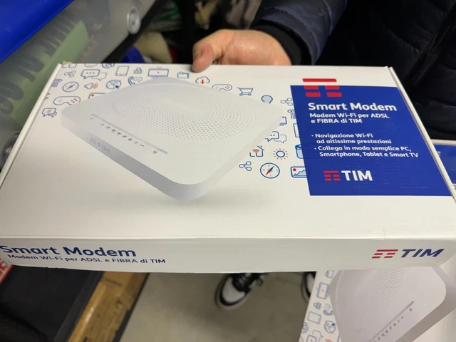 TIM SMART MODEM Technicolor - Modem Wi-Fi per ADSL e FIBRA - collega PC ...