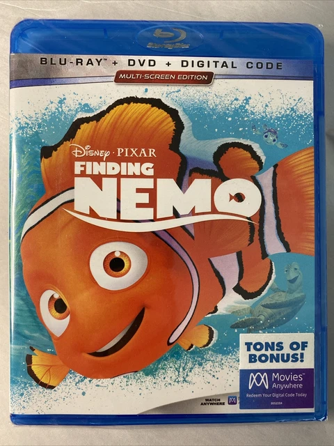 DISNEY PIXAR FINDING Nemo Multi-Screen Edition Blu-Ray + DVD + Digital Code £11.41 - PicClick UK