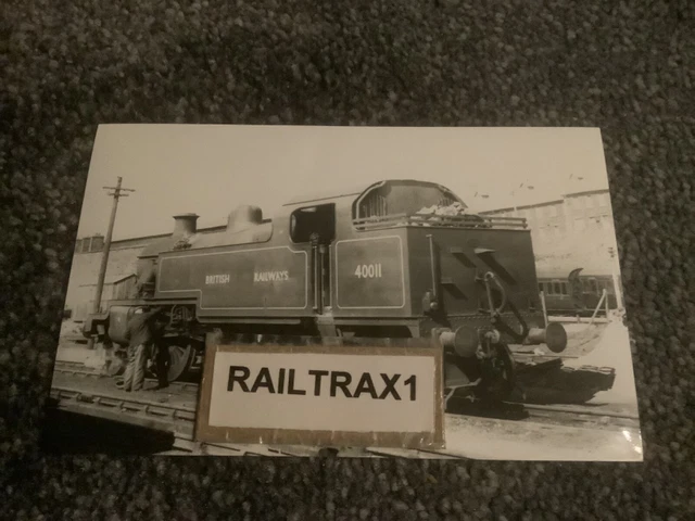 RAILWAY STEAM PHOTOGRAPH - 40011 AT TEBAY SHED (Nr. STATION) - 1951 ...