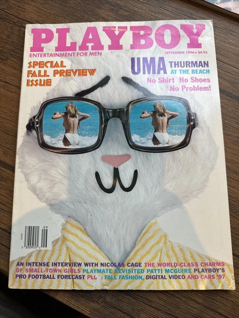 VINTAGE PLAYBOY MAGAZINE September 1996 - Jennifer Allan - Uma Therman ...