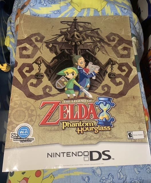 DS ZELDA PHANTOM hourglass Retail Store Display Sign Wii Nintendo Kiosk ...