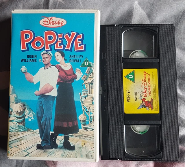 WALT DISNEY'S POPEYE (VHS) ROBIN WILLIAMS + Shelley Duvall + Paul L ...