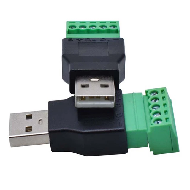 USB ADAPTER SHIELDED Connector Terminal USB2.0 Replacement Parts 4-pin ...