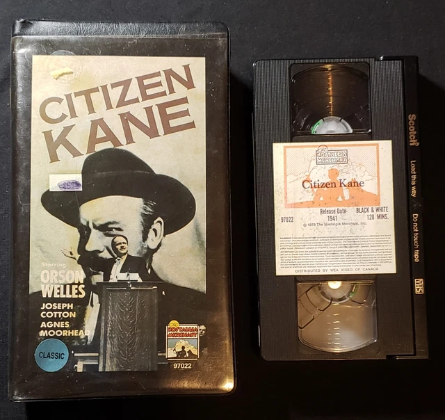 CITIZEN KANE VHS 1978 Rare Nostalgia Merchant First Release See Desc ...