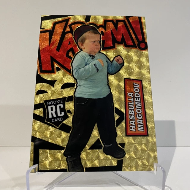 HASBULLA MAGOMEDOV UFC Rookie Card RC CUSTOM CARD Kaboom GOLD VINYL 1/1 ...