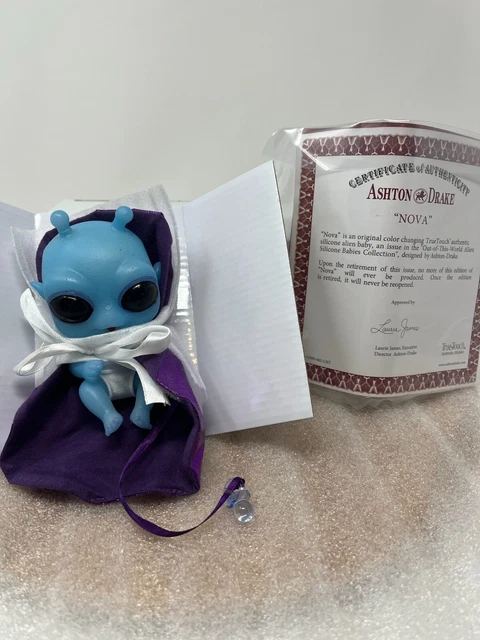 THE ASHTON-DRAKE OUT-OF-THIS-WORLD Baby Doll Nova Alien Baby Doll 4 ...