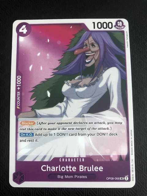 ONE PIECE CARD Game ! Charlotte Brulee OP08-066 UC - Anglais ! EUR 1,00 - PicClick FR