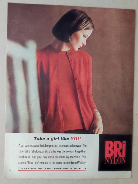 BRI NYLON KNITWEAR Original UK Press Advert 1963 £5.91 - PicClick UK