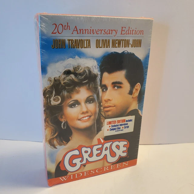 GREASE VHS 20TH Anniversary Edition Sealed 1998 With Booklet Collector ...