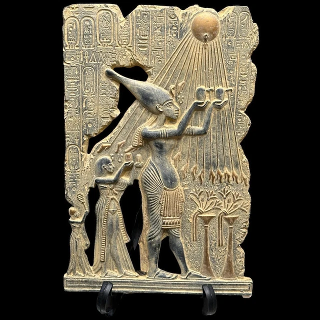 RARE ANTIQUE STELA Ancient Egyptian Antique Egyptian King Akhenaten ... RARE ANTIQUE STELA Ancient Egyptian Antique Egyptian King Akhenaten ...