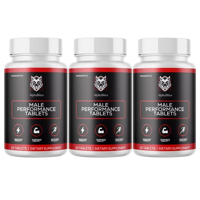 ALPHA BITES - Fórmula de mejora masculina - 3 Botellas $63.71 - PicClick