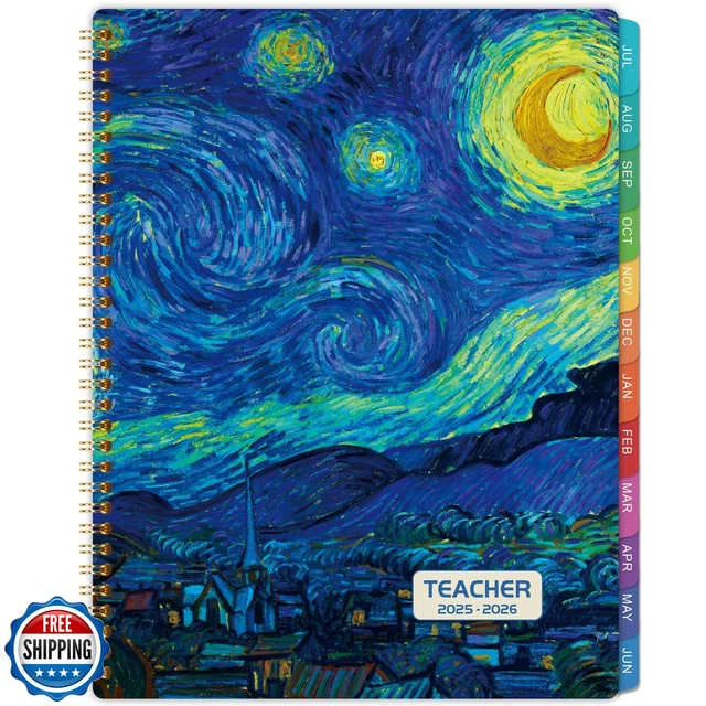 TEACHER PLANNER 2025-2026 - Academic Planner 2025-2026 from July 2025 ...