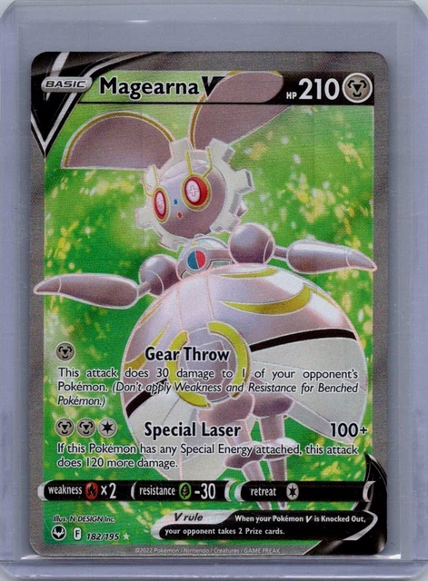 MAGEARNA V 182/195 - Pokemon TCG Silver Tempest Sword & Shield Full Art ...