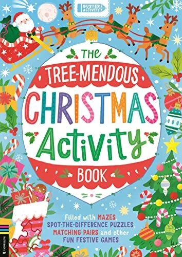 THE TREE-MENDOUS CHRISTMAS Activity Book: Filled with mazes spot-the ...