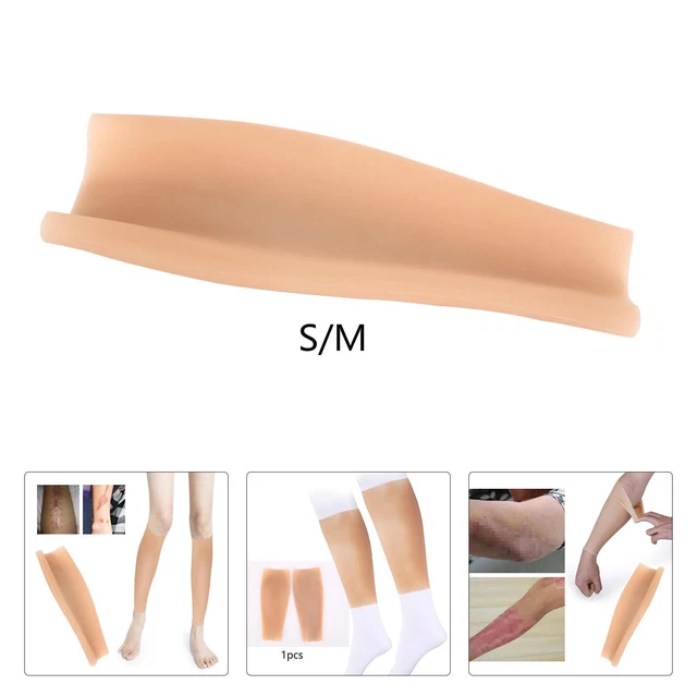 SILICONE FALSE ARM Calf Sleeve Lifelike Fake Leg for Thin Legs Soft ...