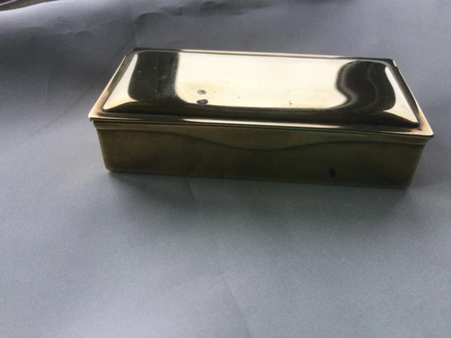 ANTIQUE BRASS POSTAGE Stamp Box 3 Section £25.00 - PicClick UK