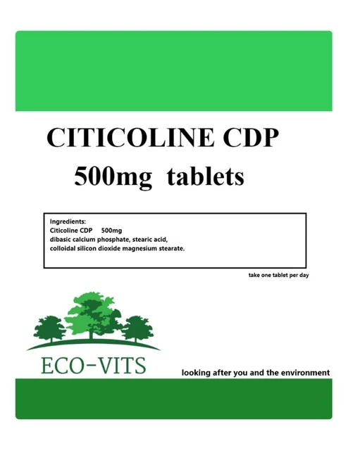 CITICOLINE CDP 500MG 60 tablets Brain Health Cognitive Skill £14.99 ...