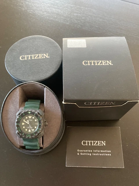 CITIZEN ECO DRIVE mens promaster 200m titanium watch green camo £187.92 ...