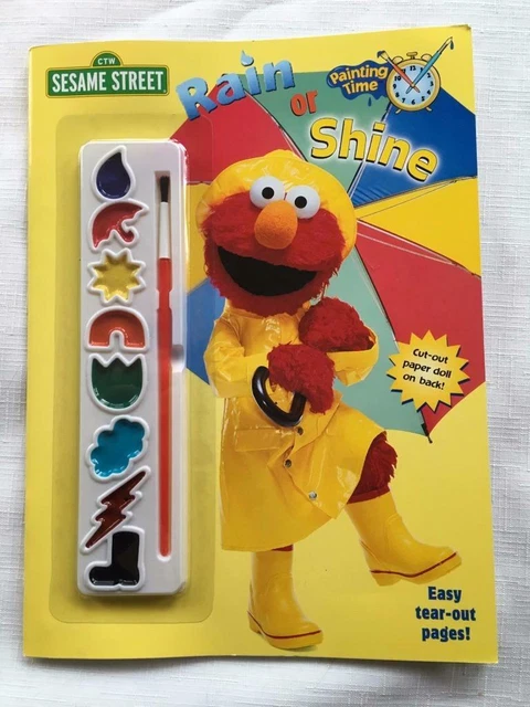 VINTAGE 2000 SESAME Street Rain or Shine Random House Painting Time ...