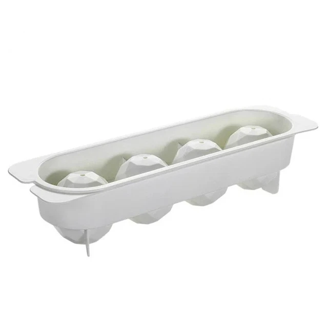 EASY RELEASE ICE Ball Circular Ice Cube Box Space Saving and Efficient ...