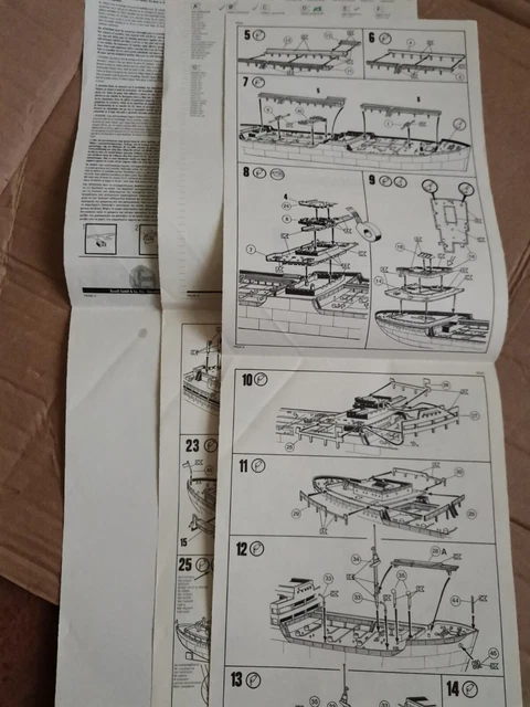 INSTRUCTIONS ONLY FOR Revell 1/400 Oil Tanker Esso Glasgow T2 Oiler ...