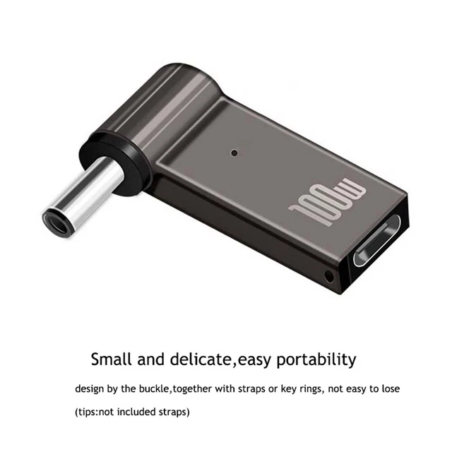 PD TYPE-C FEMALE to DC Male Jack Plug Converter for Dell 19.5V (4.5x3mm ...