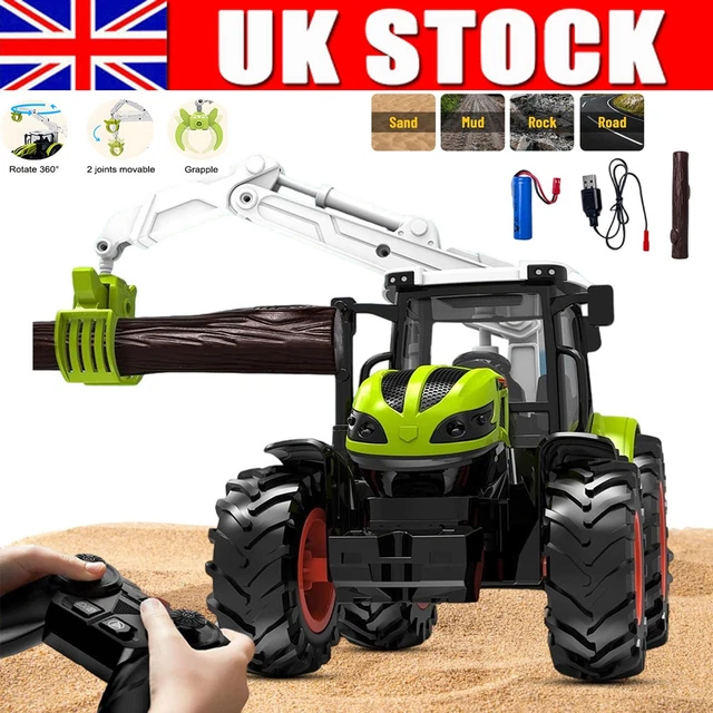 REMOTE CONTROL TRACTOR 1/24 4 Wheels RC Farm Tractor Toy Gifts for Kids ...