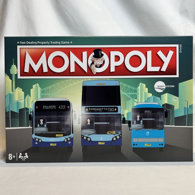 MONOPOLY TRANSIT SYSTEMS - NSW & Sydney Bus Trains Transport Network ...