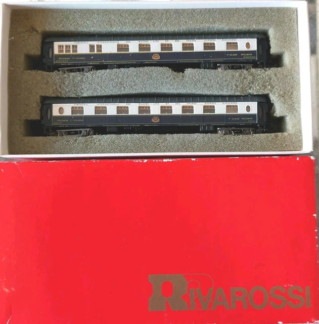 RIVAROSSI 9666 SET Vintage Ciwl 2 Pullman Orient Express 4010+4020 Scala-N 1/160 EUR 140,00 ...