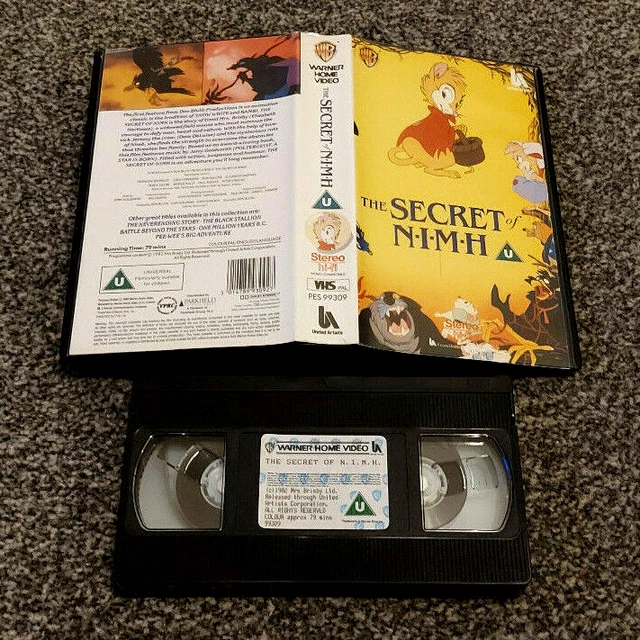 THE SECRET OF Nimh Warner Home Video Pal Vhs Video Kids Children £5.50 ...