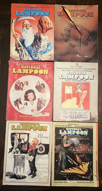 NATIONAL LAMPOON MAGAZINE 1975: January, February, March, April ...