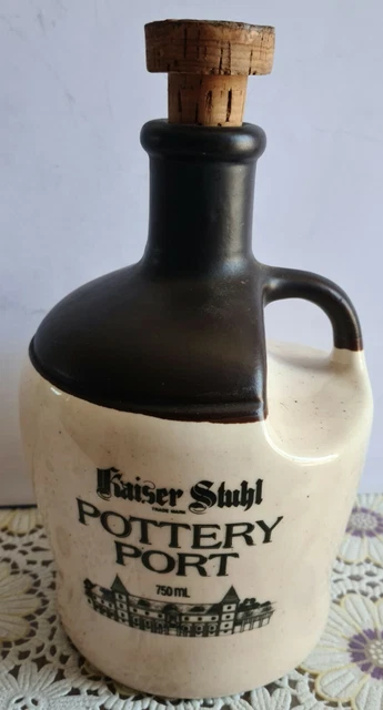 VINTAGE KAISER STUHL POTTERY PORT Clay Stoneware BOTTLE / JUG ...