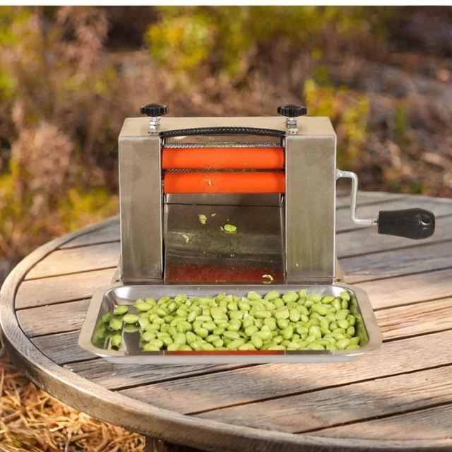 EDAMAME PEELING MACHINE Hand Crank Bean Pea Sheller for Kitchen ...