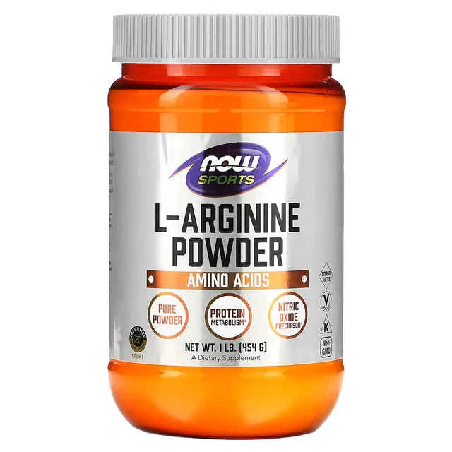 NOW FOODS L-ARGININE Powder 454 grams | Nitric Oxide Precursor £32.99 ...