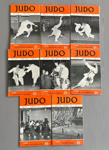 VINTAGE 1960’S JUDO Magazine job lot Army Championship Olympic BJA X 8 ...