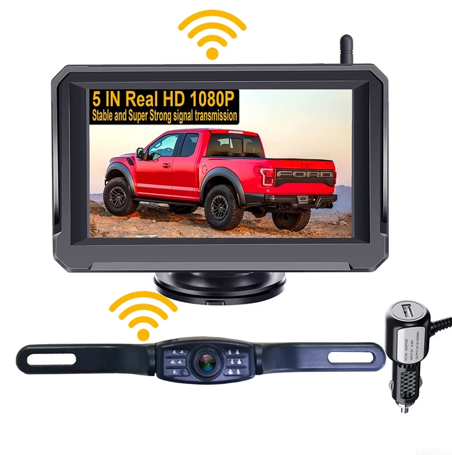 DIGITAL WIRELESS REAR View Reverse Kit 5" Monitor + Camera For Truck ...