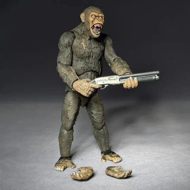 DAWN OF THE PLANET of the APES CAESER POSEABLE FIGURE NECA NEW $32.55 ...