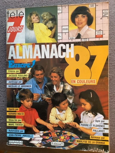 ALMANACH 87 TÉLÉ 7 jours Dorothée, M Mathieu 23/2698 EUR 16,00 - PicClick FR