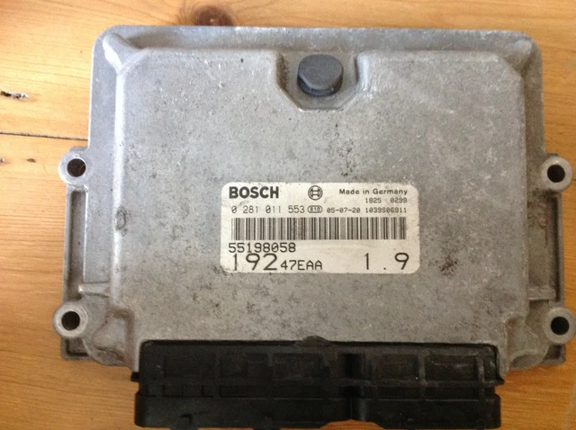 FIAT STILO 1.9 8v JTD EDC15C7 ECU BOSCH 0 281 011 553 01281011553 55198058 £49.00 - PicClick UK