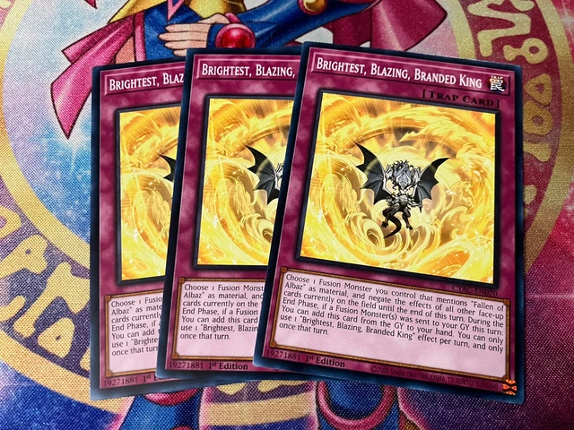 BRIGHTEST, BLAZING, BRANDED King X3 CYAC Common 1st Edition - Yugioh ...