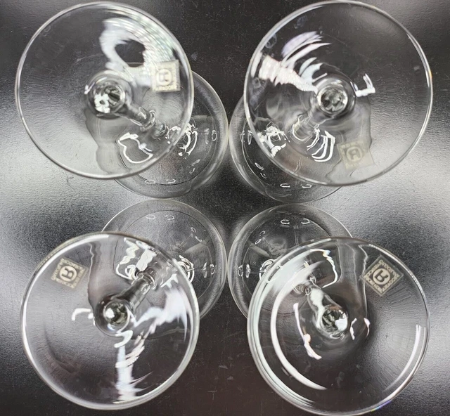 4 ROGASKA BORIS Kidric Glass Factory Balloon Wine Glasses Set Vintage ...