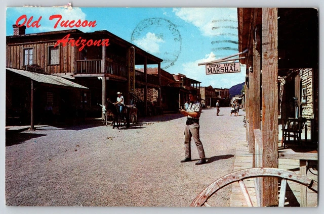 POSTCARD OLD TUCSON Arizona U.S. Marshall Town 1966 £4.15 - PicClick UK