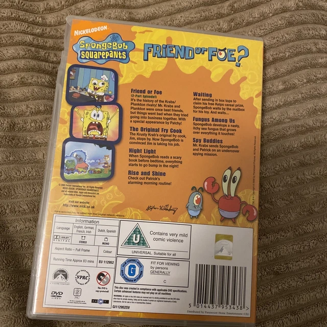 SPONGEBOB SQUAREPANTS: FRIEND Or Foe DVD SpongeBob Squarepants (2008) £ ...