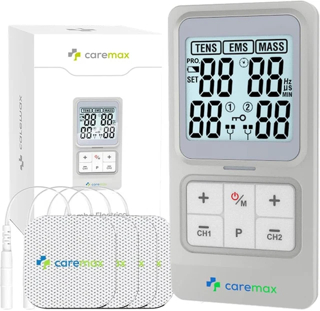 2.0 CLASSIC TENS Machine & EMS & Massage & DIY 120Ma Output 4 in 1 Dual ...